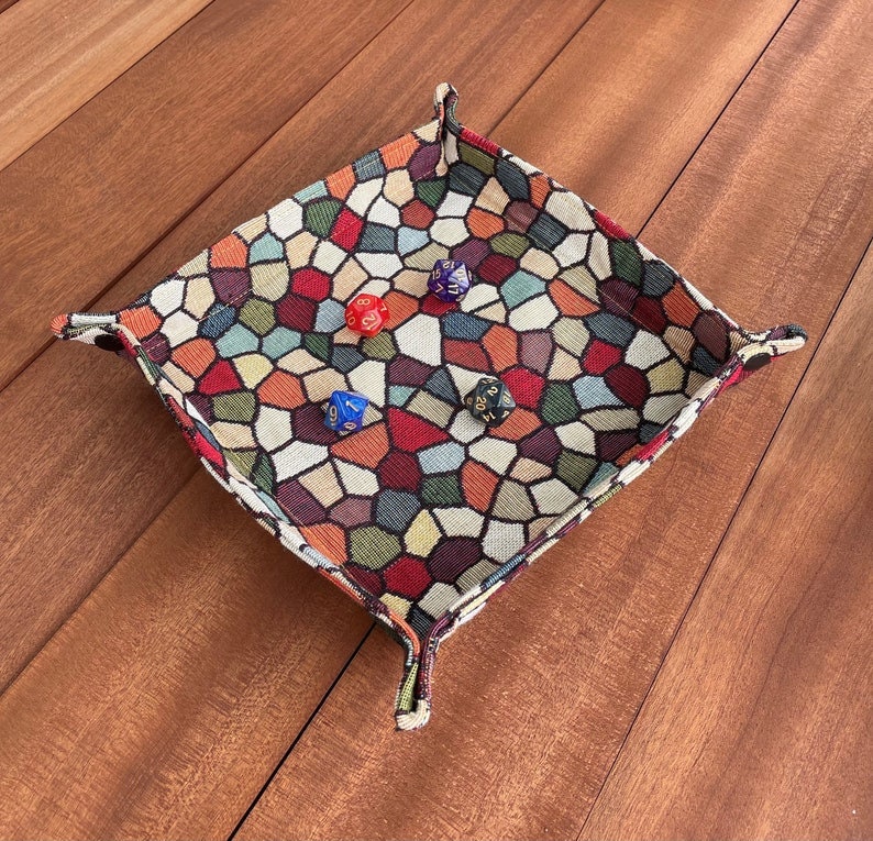 Dice Tray Fabric Tray Dungeons and Dragons Dice Tray | Etsy