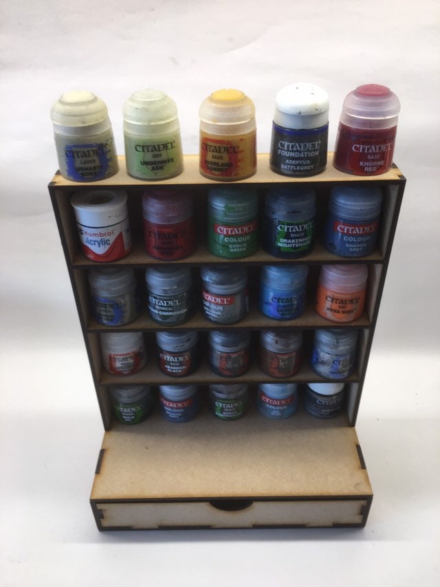 Paint Pot Unit With Drawer Suitable for Citadel Paints - Etsy