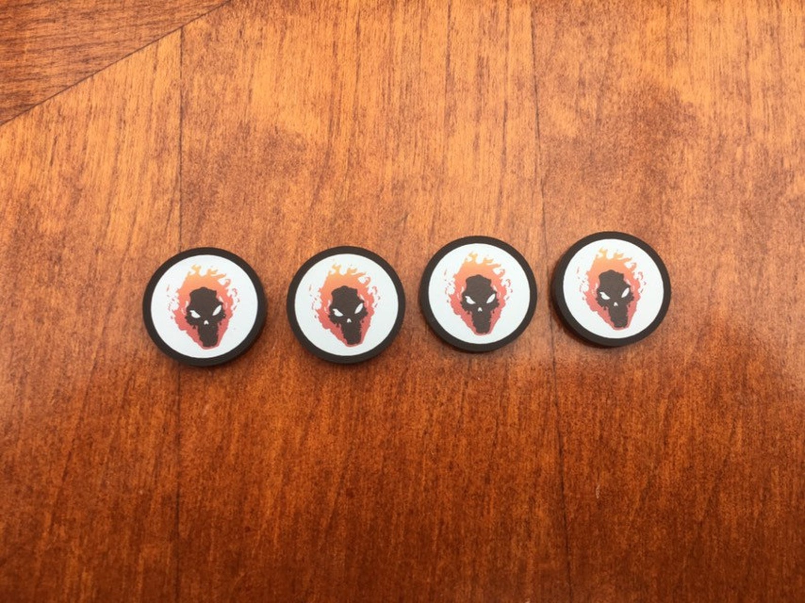 Keyforge compatible matt black acrylic tokens. | Etsy