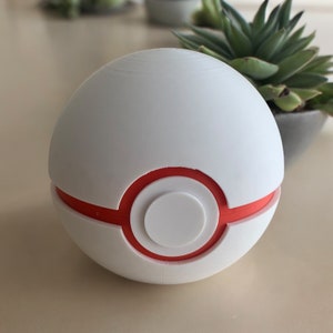 3D Printed Pokeball Style Deck Box. Various Options Available. Token ...
