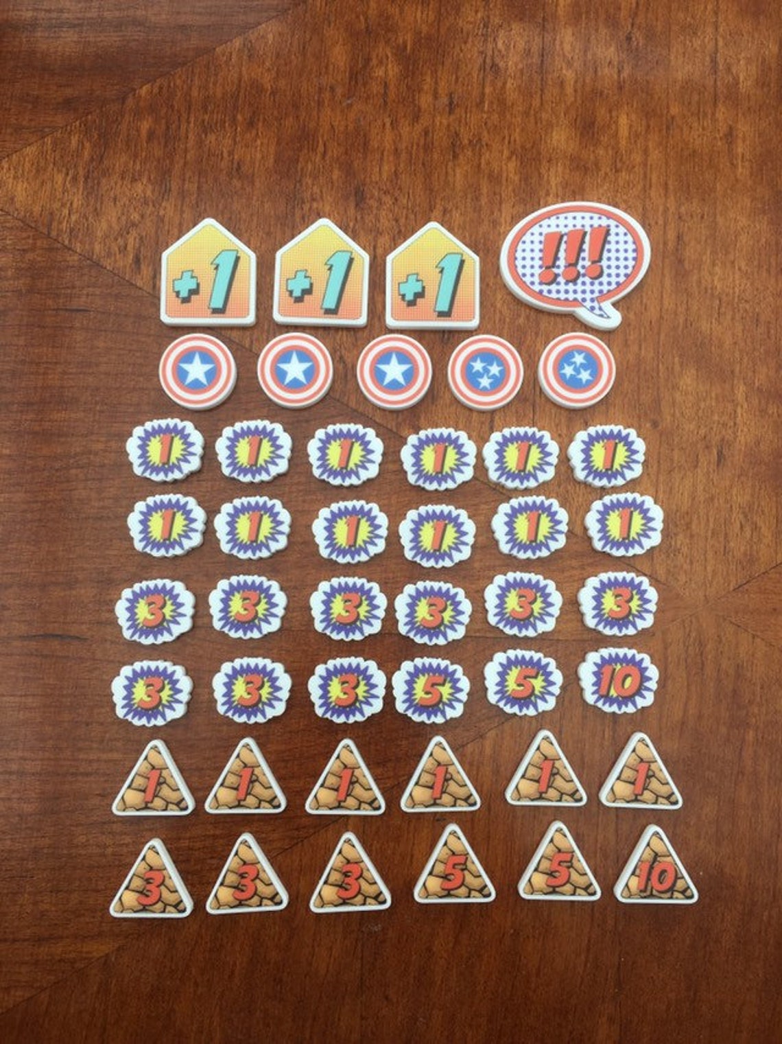 Superhero Comic Style Tokens Compatible With Marvel Champions Lcg ...