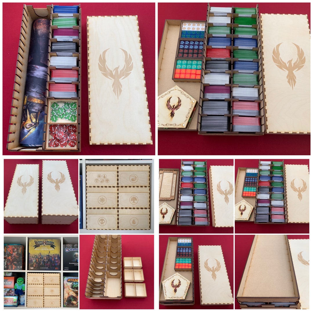 Mini Mega Card Storage Box: Kallax Compatible, Custom Engraved - Etsy