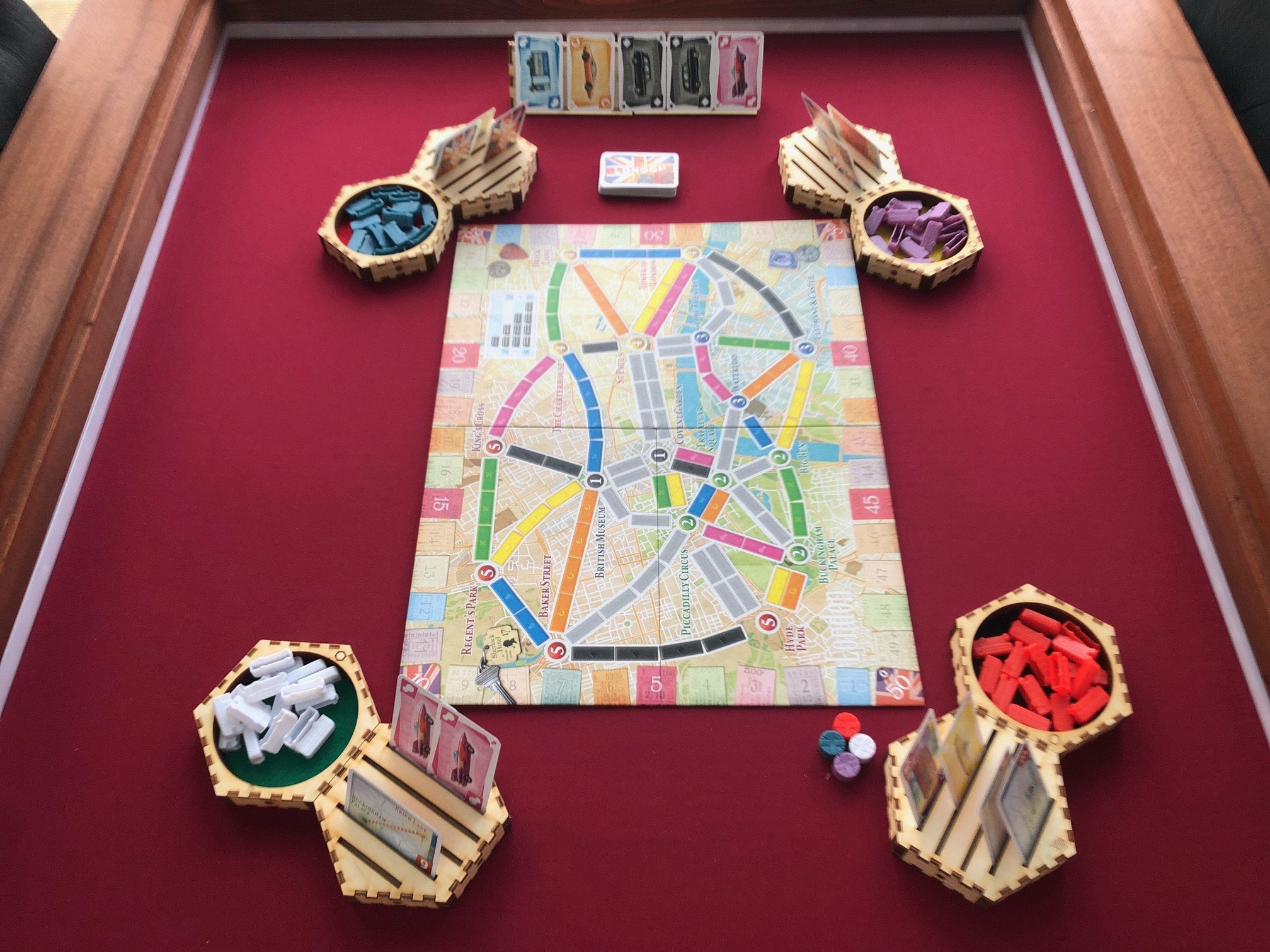 Hexagonal Tabletop Board Game Trays - Etsy