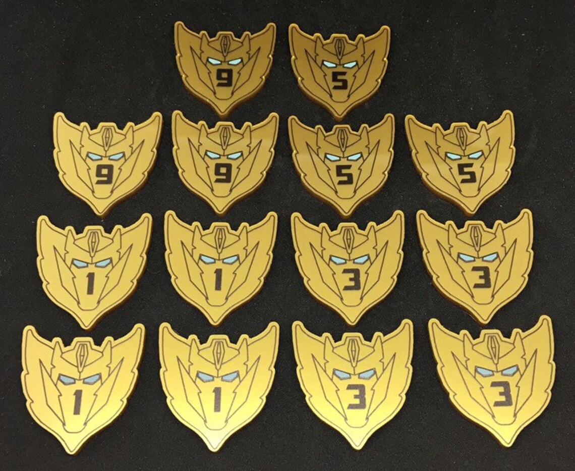Rodimus Star Style Large Damage Tokens. Colour Printed - Etsy