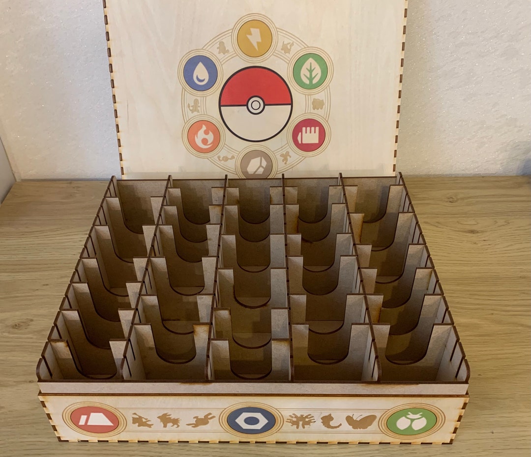 Pokemon Compatible Colour Printed Mega Card Storage Box - Kallax Unit ...