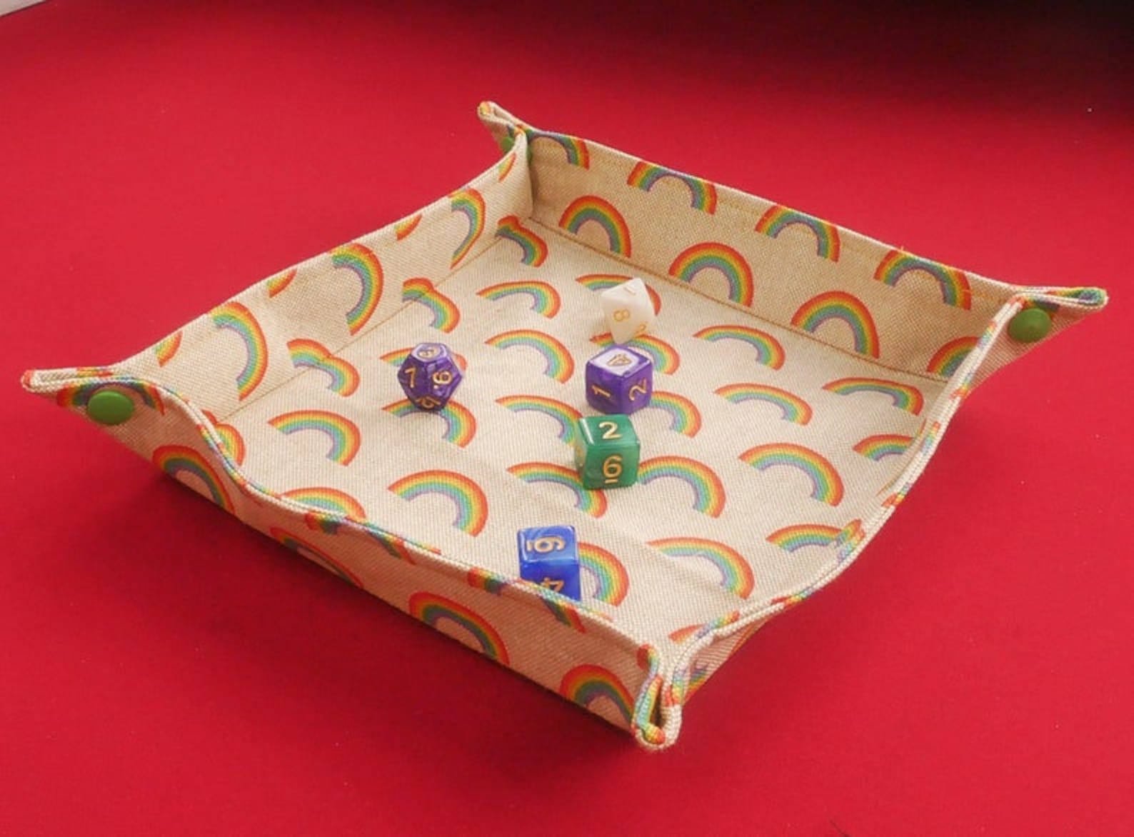 Dice Tray Fabric Tray Dungeons and Dragons Dice Tray | Etsy