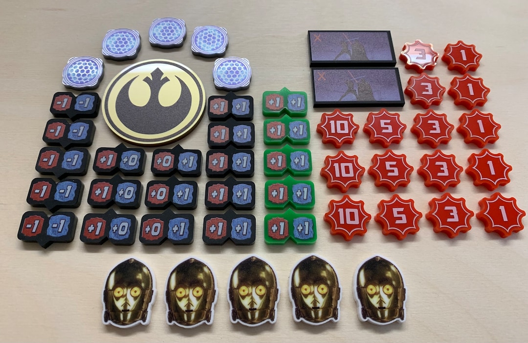 Star Wars Unlimited TCG: 50-piece Acrylic Token Set - Etsy