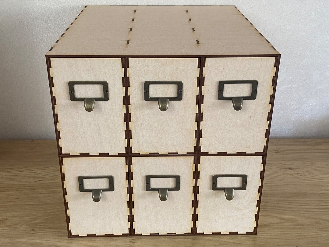 6-drawer Card Storage Unit: Kallax Compatible, Collectible Card ...