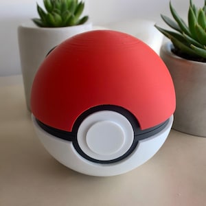 3D Printed Pokeball Style Deck Box. Various Options Available. Token ...