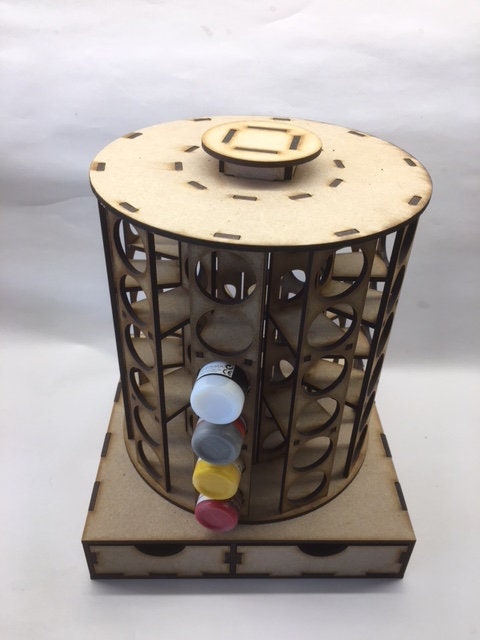 Spinning Paint Rack for Dropper Bottle Paints Like Vallejo - Etsy