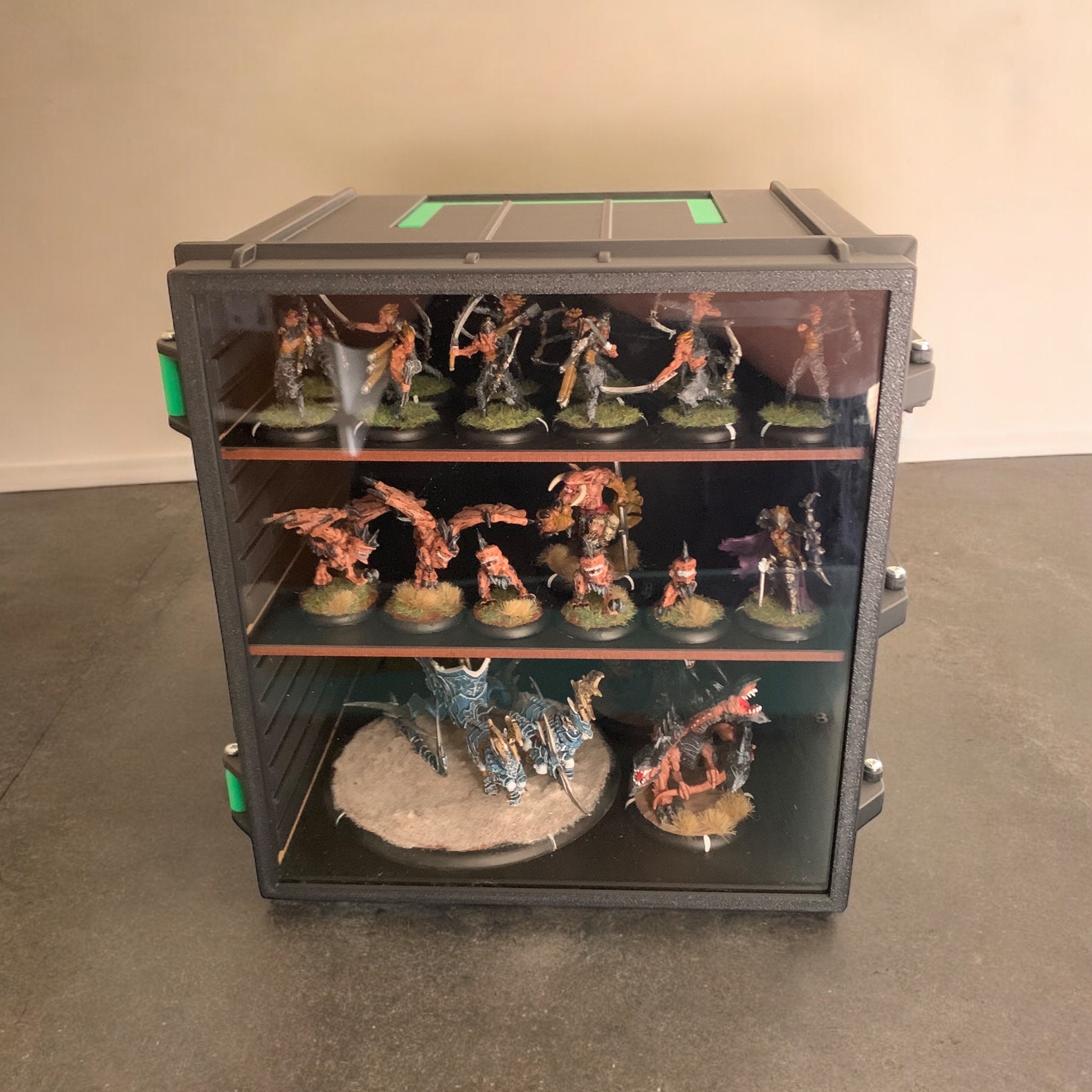 3D Printed Miniatures Display Case: Warhammer Storage Carry Case - Etsy