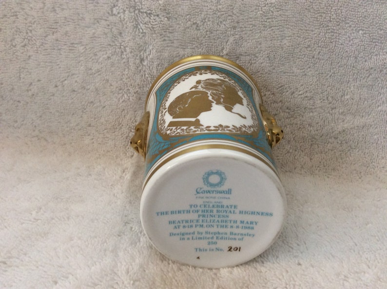 Double Royal Lion Cup Celebrating Birth of Princess Beatrice - Etsy