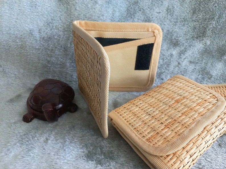 Handmade Organic Woven Straw Rattan Wallet Eco-friendly Bag by ...