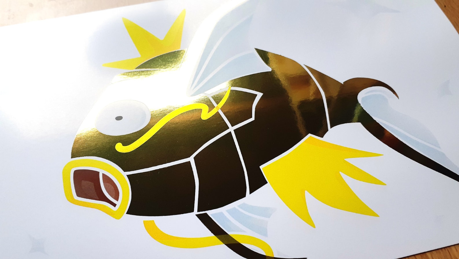 Shiny Magikarp Gold Foil Print - Etsy
