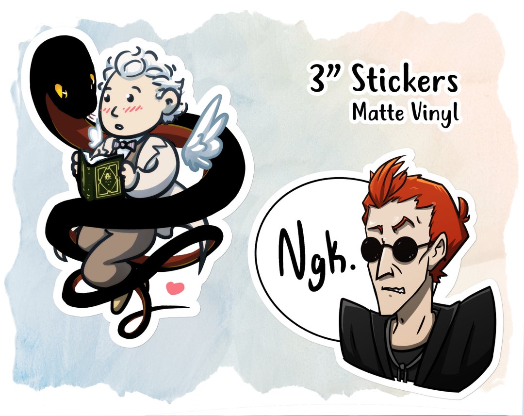 Good Omens Stickers - Etsy