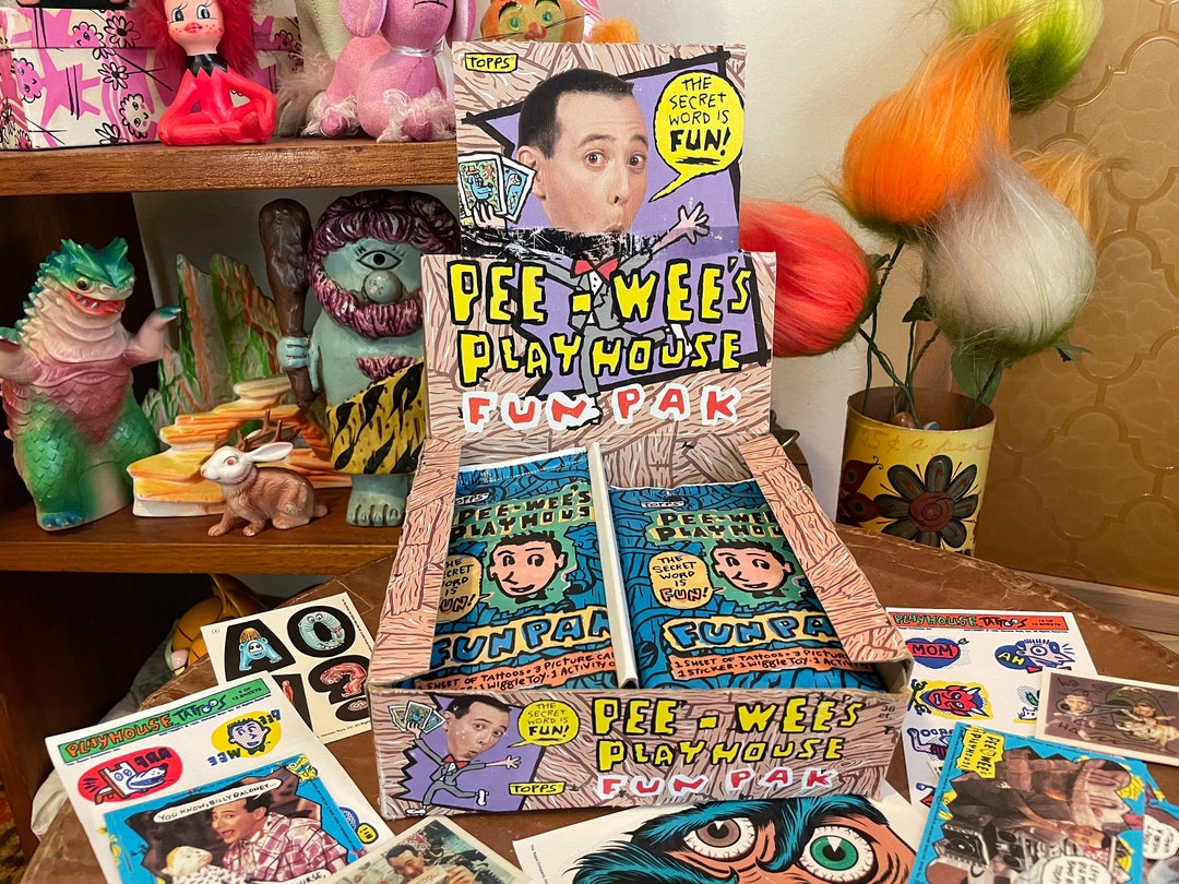 Vintage 1988 Pee-wee Herman Pee-wee's Playhouse Fun Pak Trading Cards ...