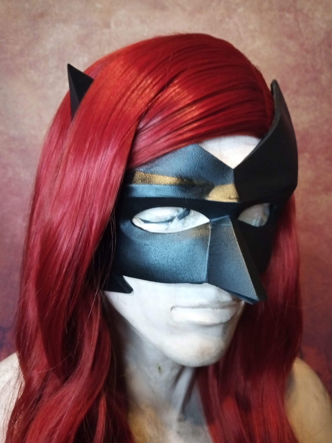 Batwoman Batman Inspired Cw Cowl Mask Cosplay One Size Fits Etsy