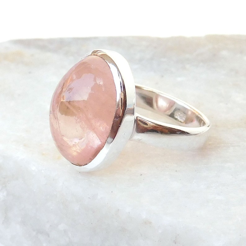 Morganite Ring Natural Morganite Ring Pink Morganite Ring - Etsy