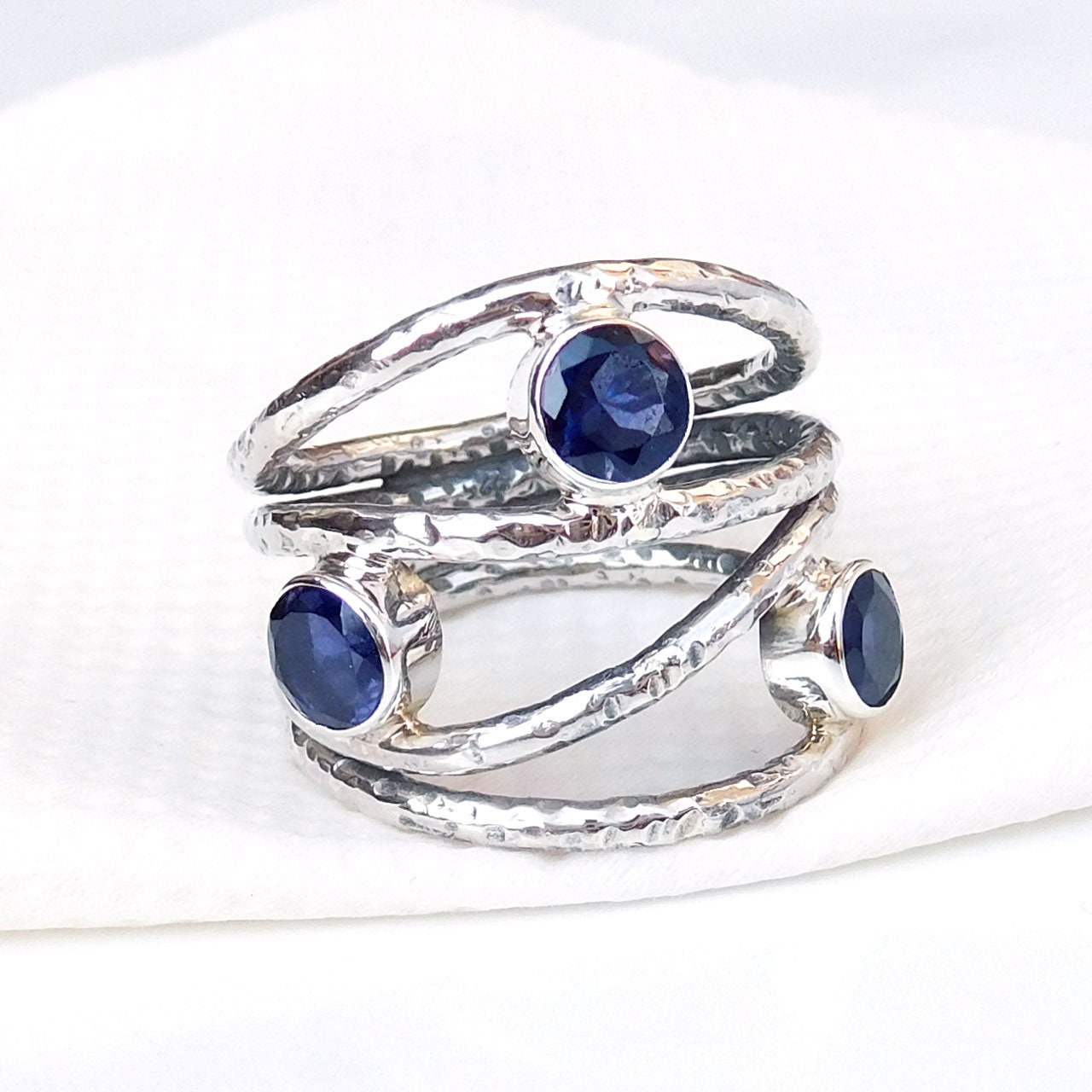 Iolite Ring Blue Iolite Ring Birthstone Iolite Ring - Etsy