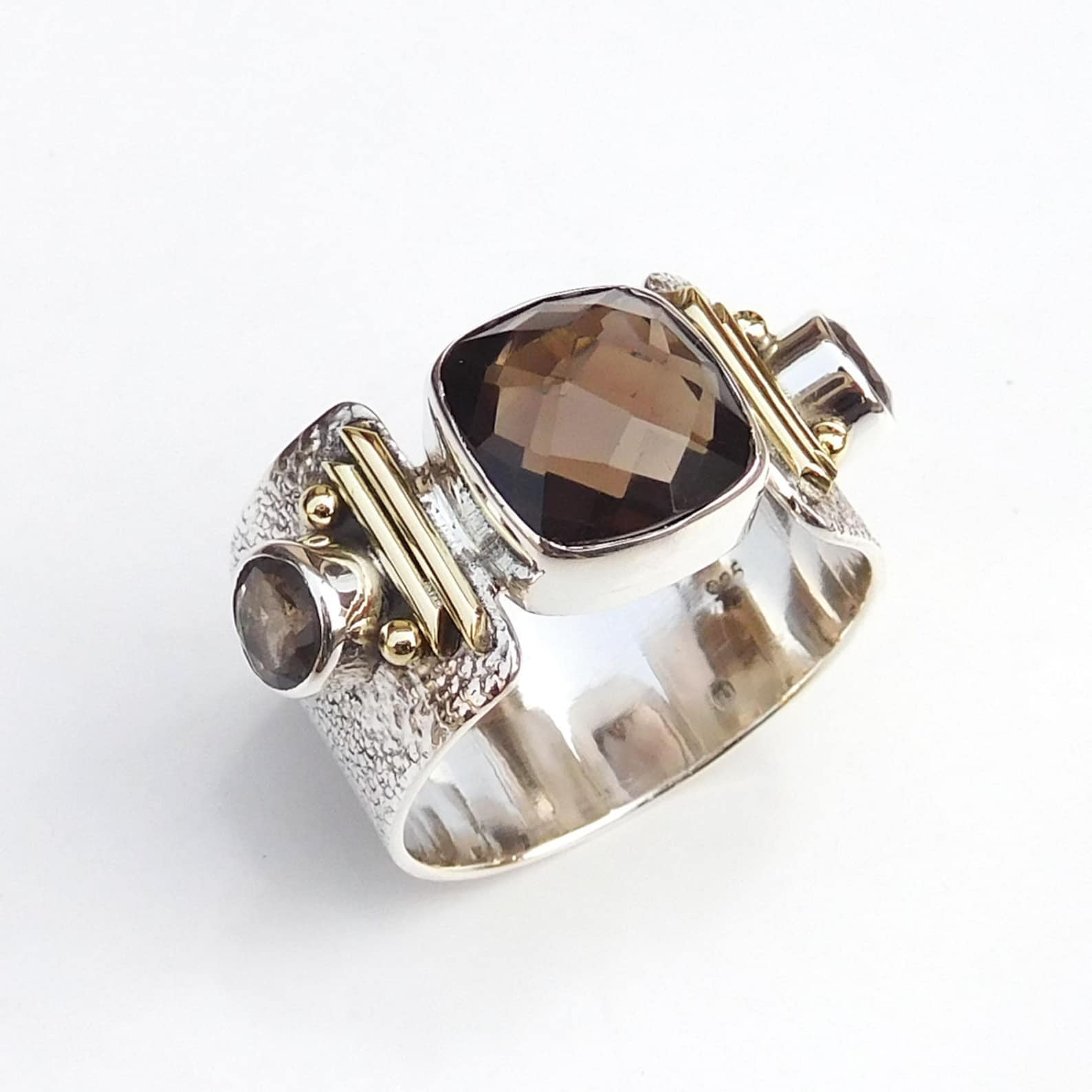 Smoky Quartz Ring 925 Sterling Silver Smoky Quartz Ring - Etsy