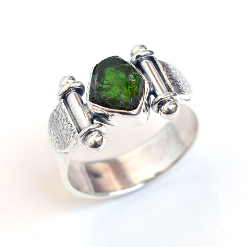 Natural Chrome Diopside Ring 925 Sterling Silver Chrome - Etsy