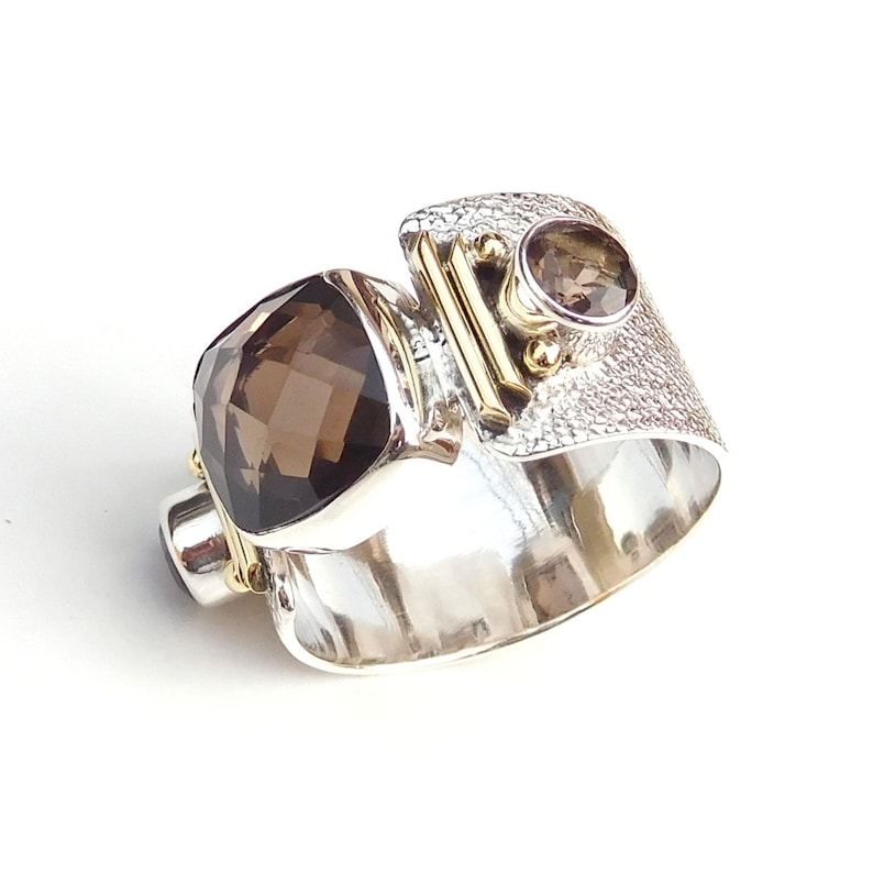 Smoky Quartz Ring 925 Sterling Silver Smoky Quartz Ring - Etsy