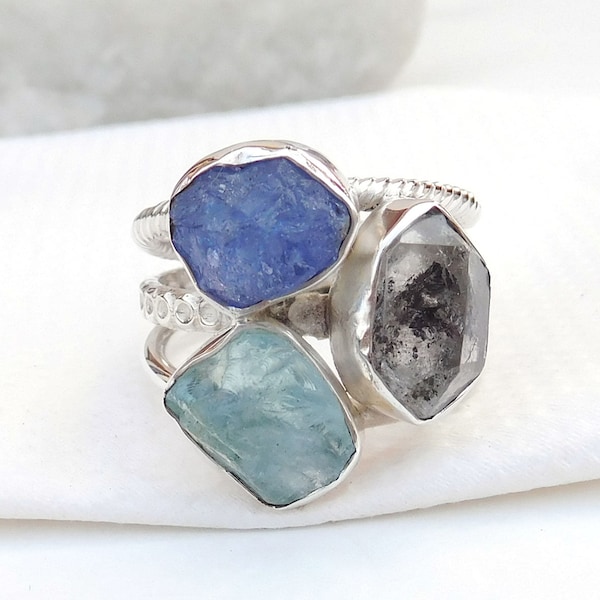 Multi Stone Ring - Etsy