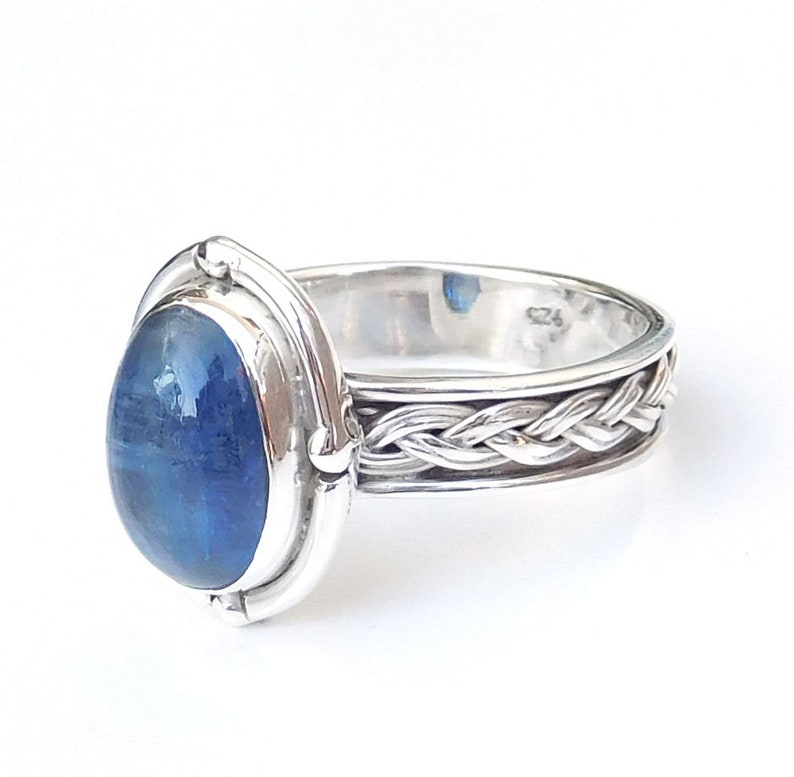 Kyanite Ringk Blue Kyanite Ring Kyanite Gemstone Ring - Etsy