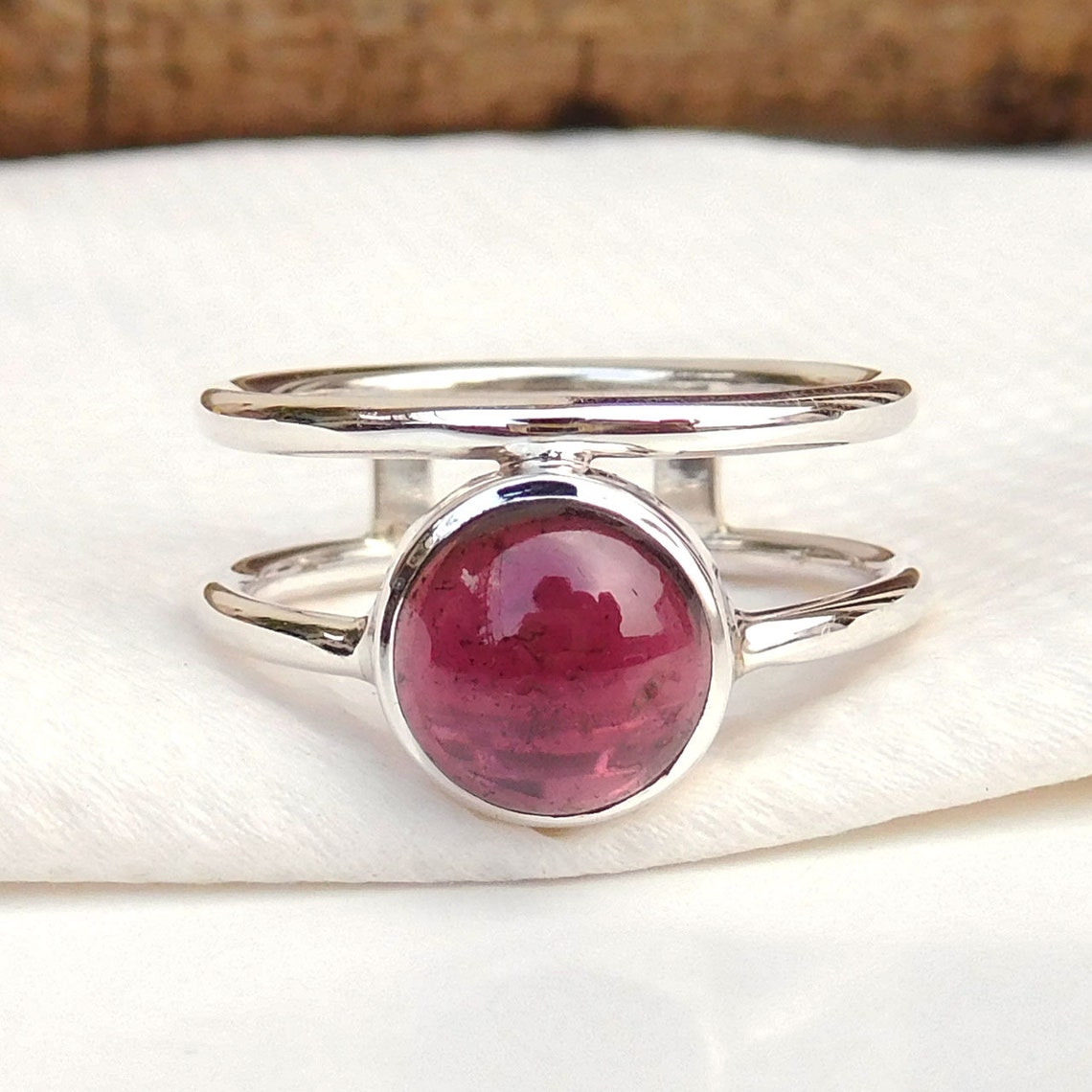 Garnet Ring Natural Red Garnet Ring 925 Sterling Silver | Etsy