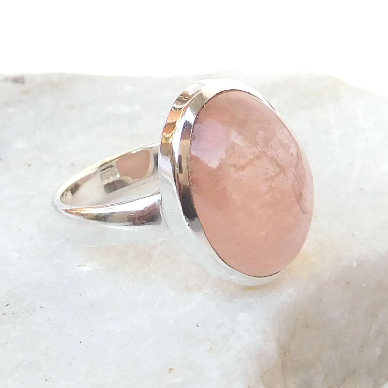 Morganite Ring Natural Morganite Ring Pink Morganite Ring - Etsy