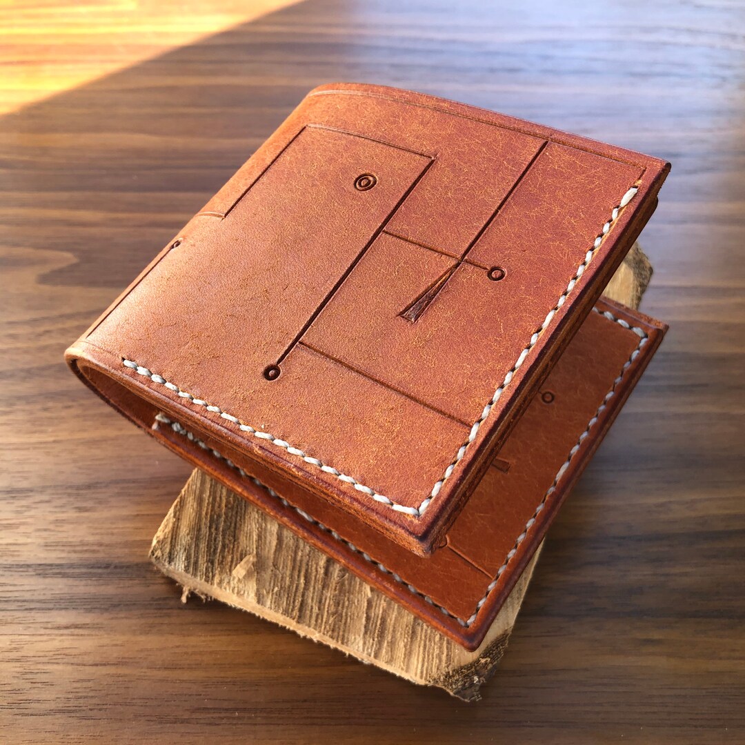 Tooled Leather Art Bifold Wallet - "flowering Vine", Badalassi Carlo ...