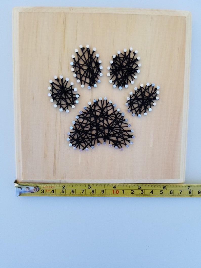 Square Paw String Art - Etsy