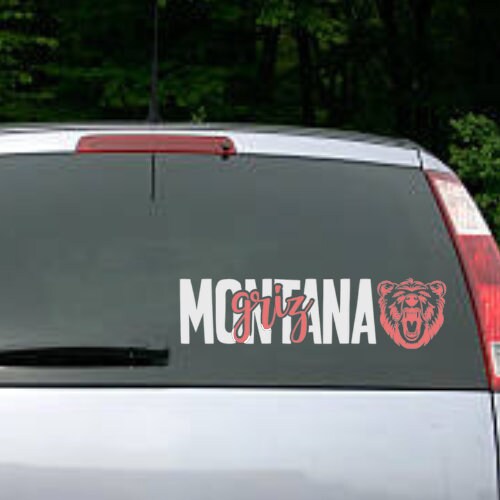 Montana Griz Car Decals Mirror Decals Gifts for Her University of ...