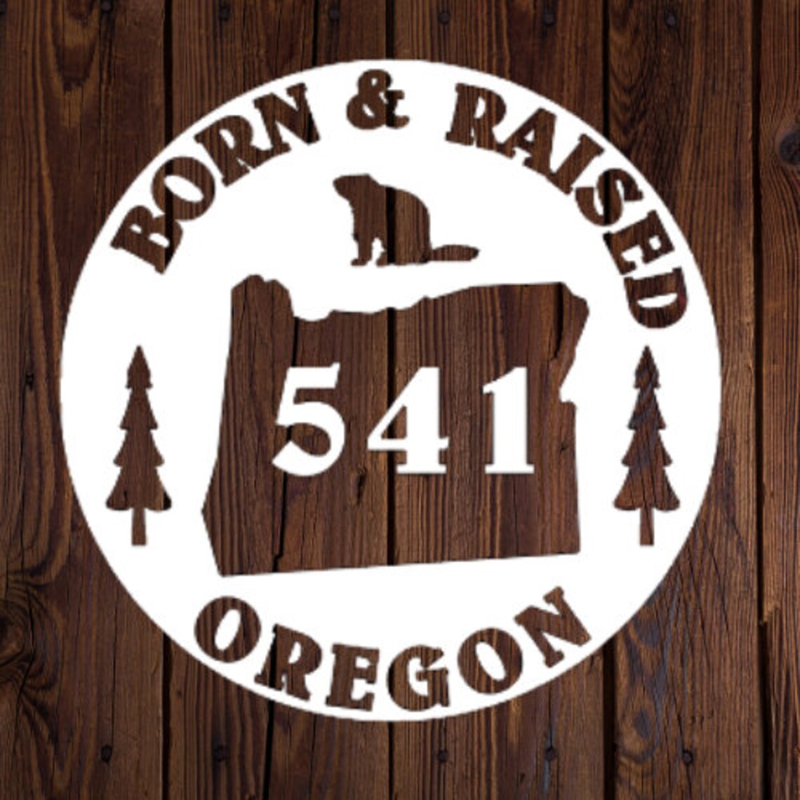 Oregon Vinyl Decal for Cars Born and Raised Oregon Decal - Etsy