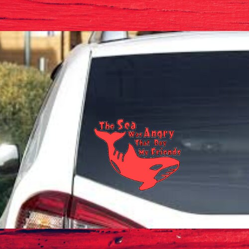 Funny Seinfeld Whale Decal | the Sea Was Angry - Etsy