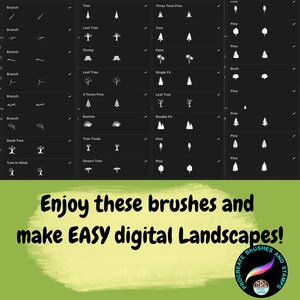 Procreate Foliage Leaf Stamp Tree Brushes Bundle for Digital iPad Art ...