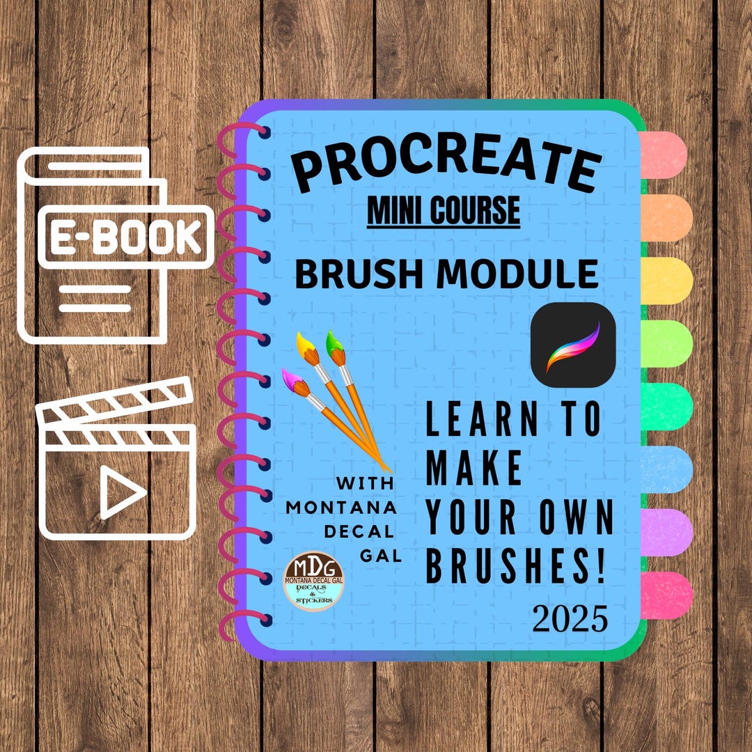 Procreate Custom Brushes How-to Ebook With Videos and Bonus Free ...