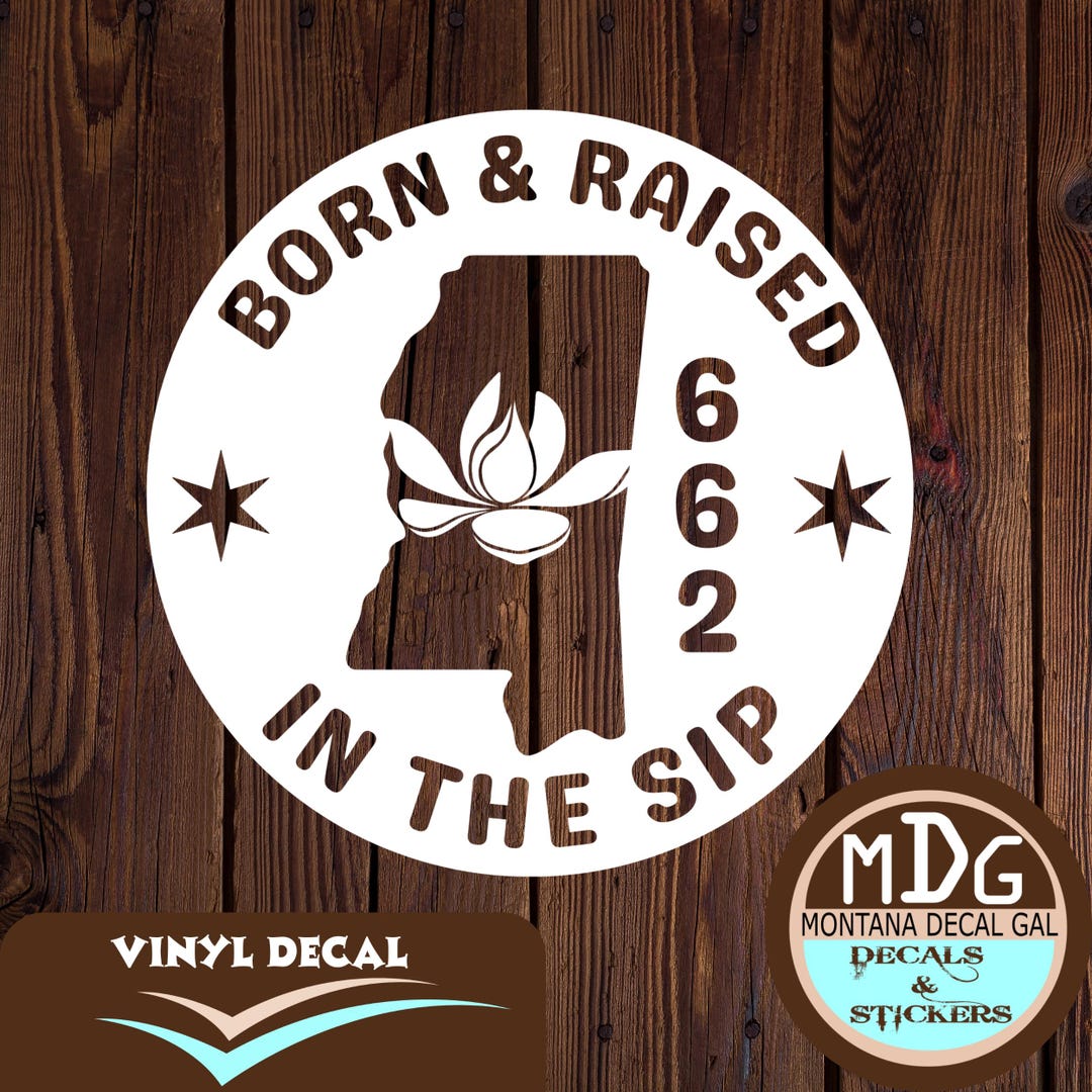 Custom Mississippi Vinyl Decal: Magnolia State Pride - Etsy