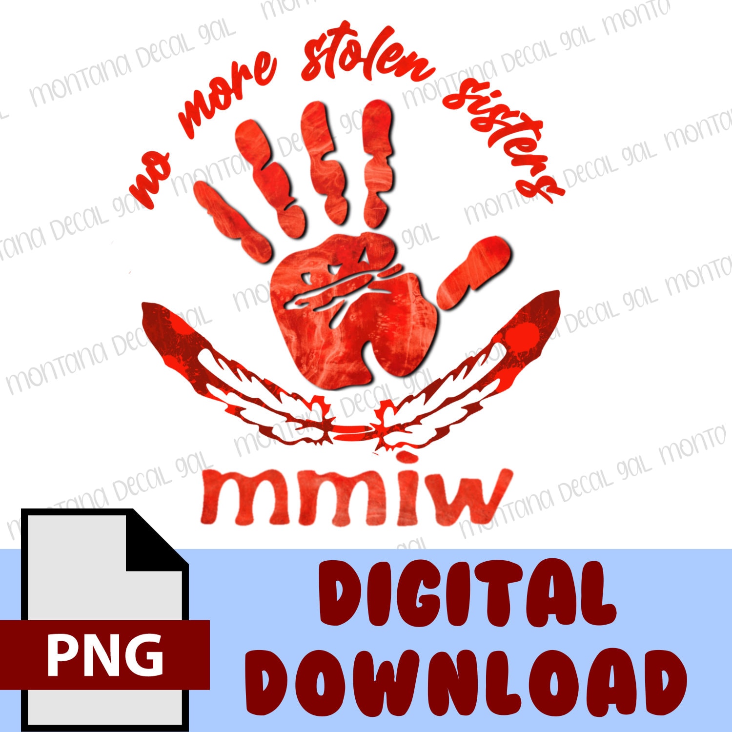 Digital MMIW Sublimation PNG Download - Indigenous Women Awareness Art ...