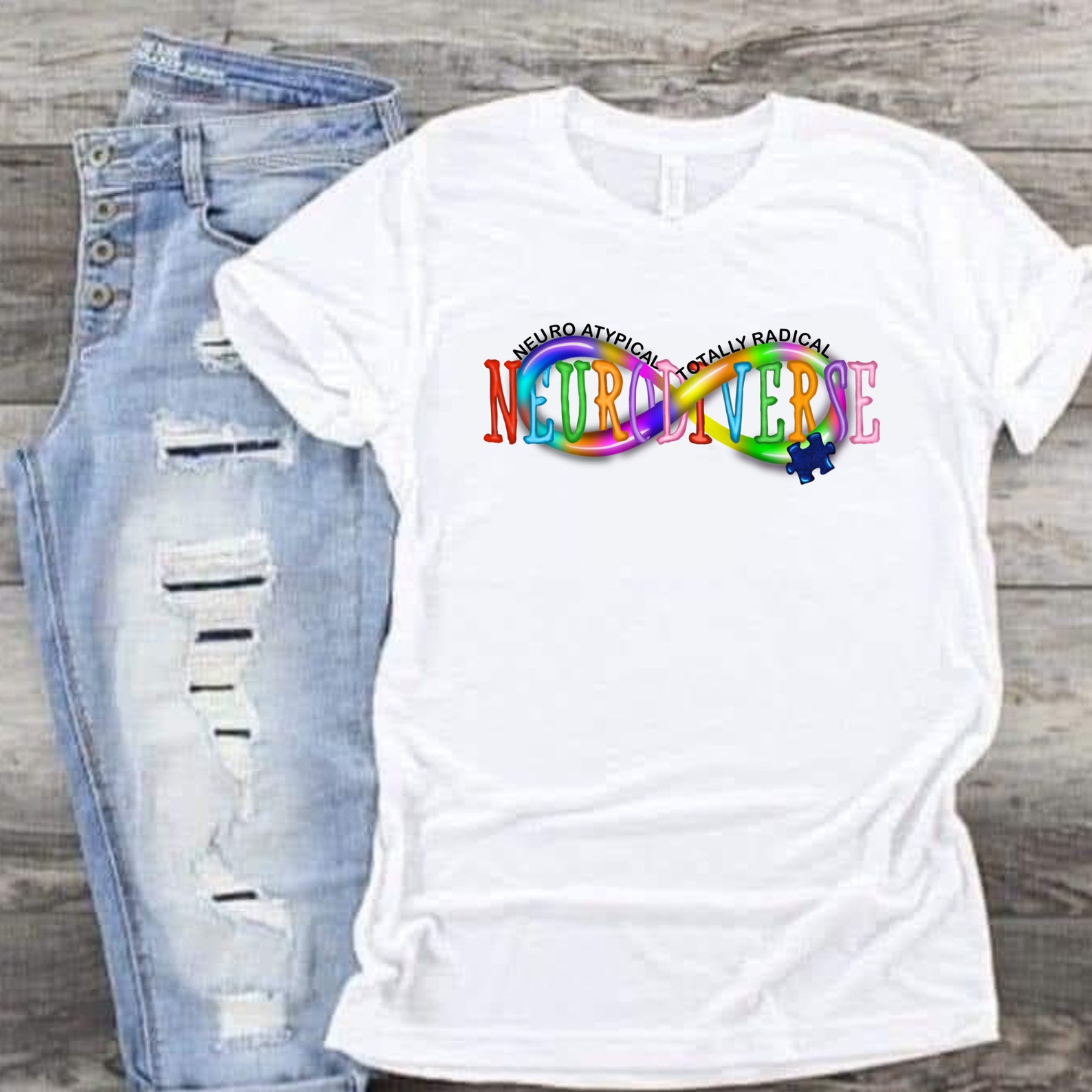 Neurodiverse Infinity PNG Sublimation Digital Download Autism Awareness ...