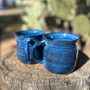 2 Blue Cup/mug Set Holds 16 Oz. Plus - Etsy