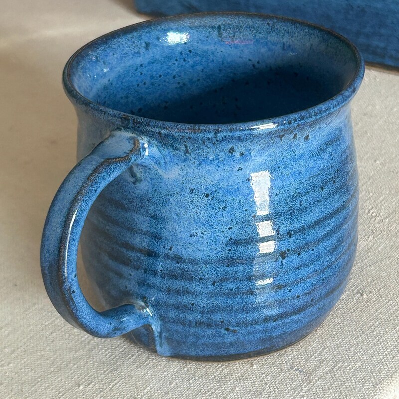 Blue Mugs - Etsy