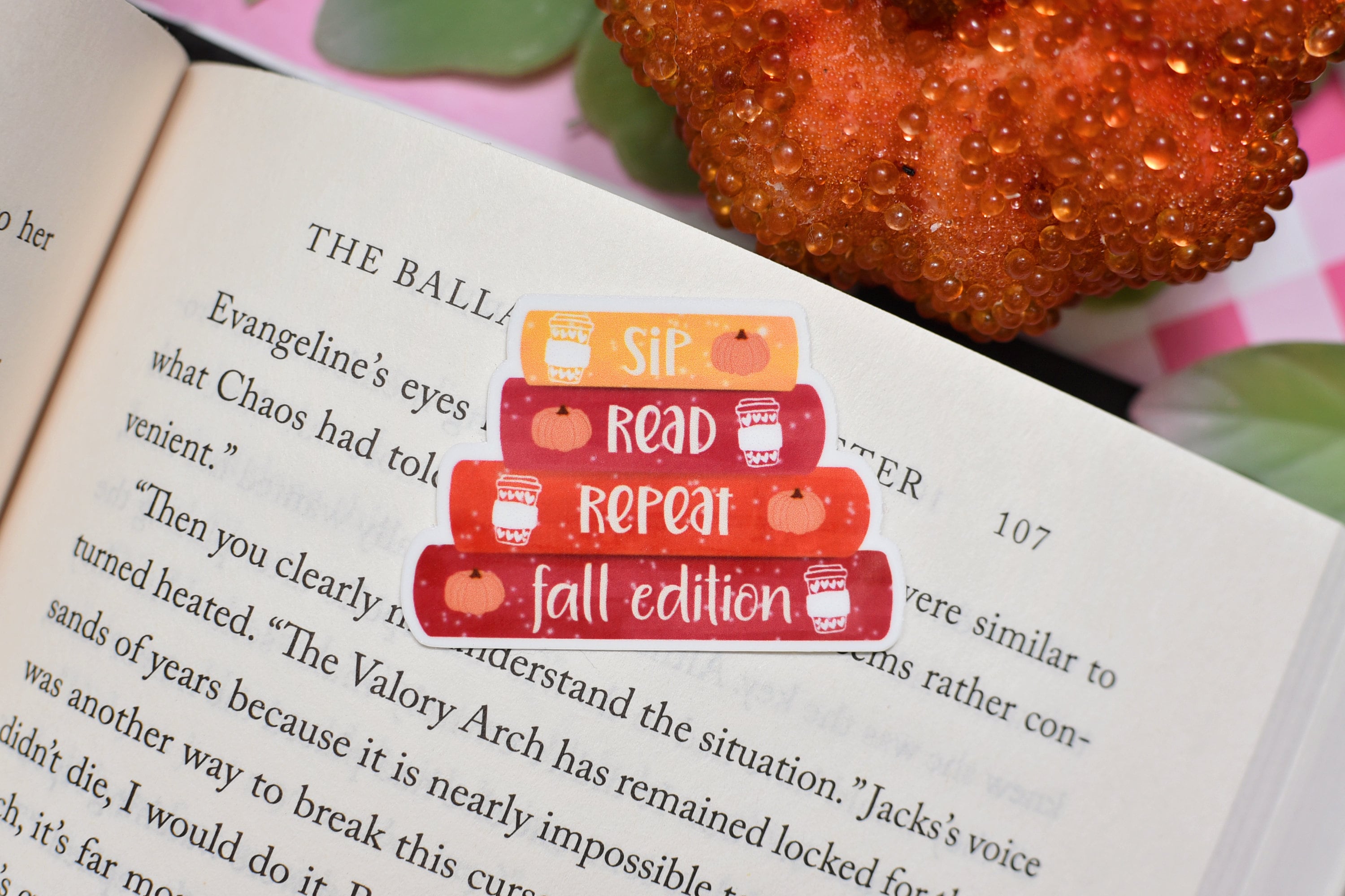 Sip Read Repeat Fall Sticker Vinyl Sticker Book Lover Gift - Etsy