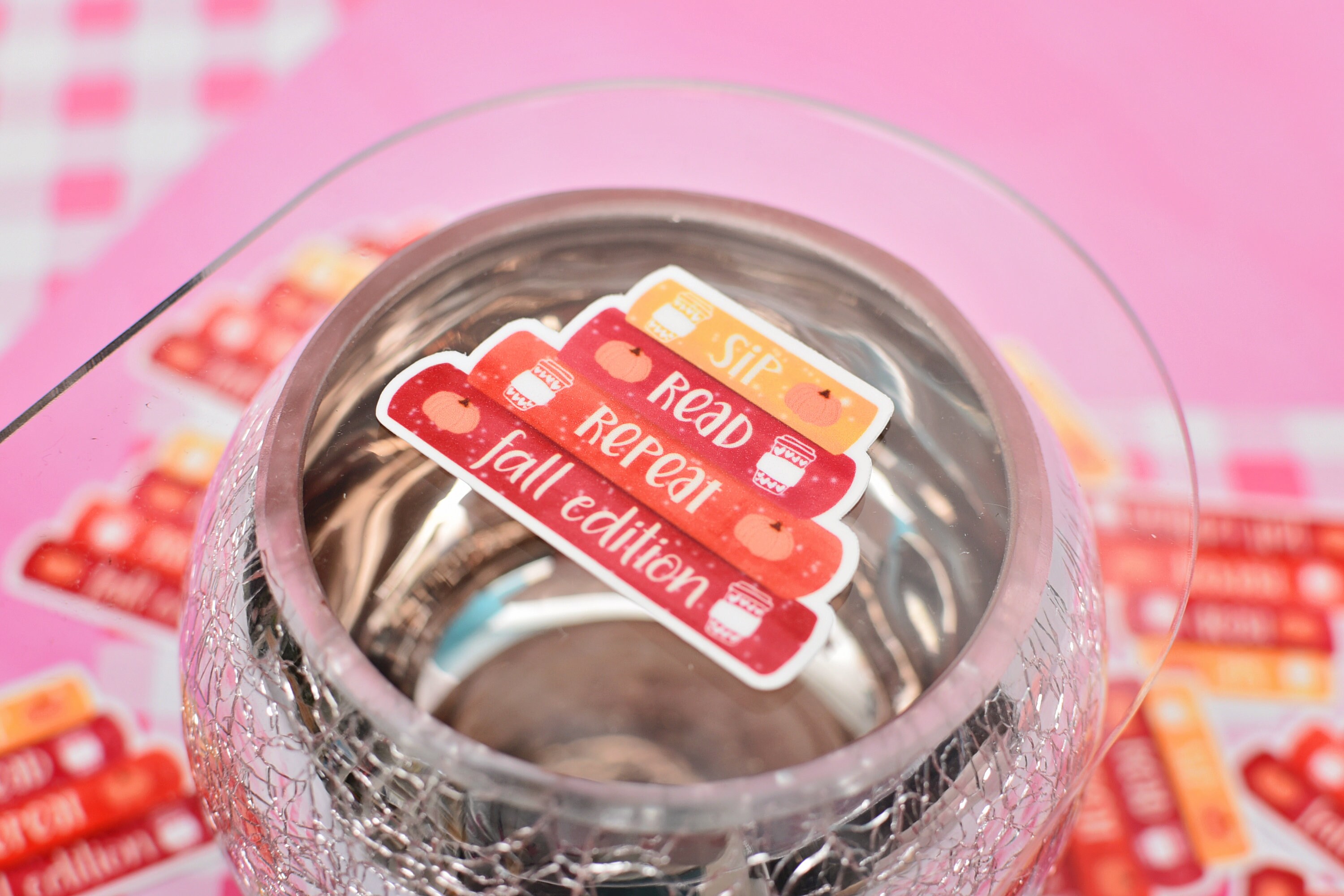 Sip Read Repeat Fall Sticker Vinyl Sticker Book Lover Gift - Etsy