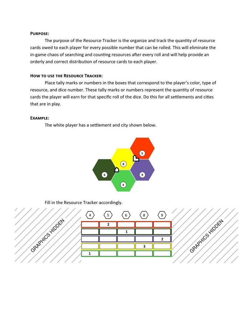 Catan Resource Tracker - Digital Copy - Etsy