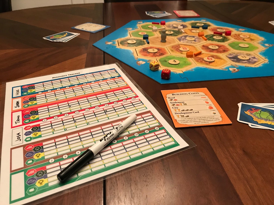 Catan Resource Tracker - Digital Copy - Etsy