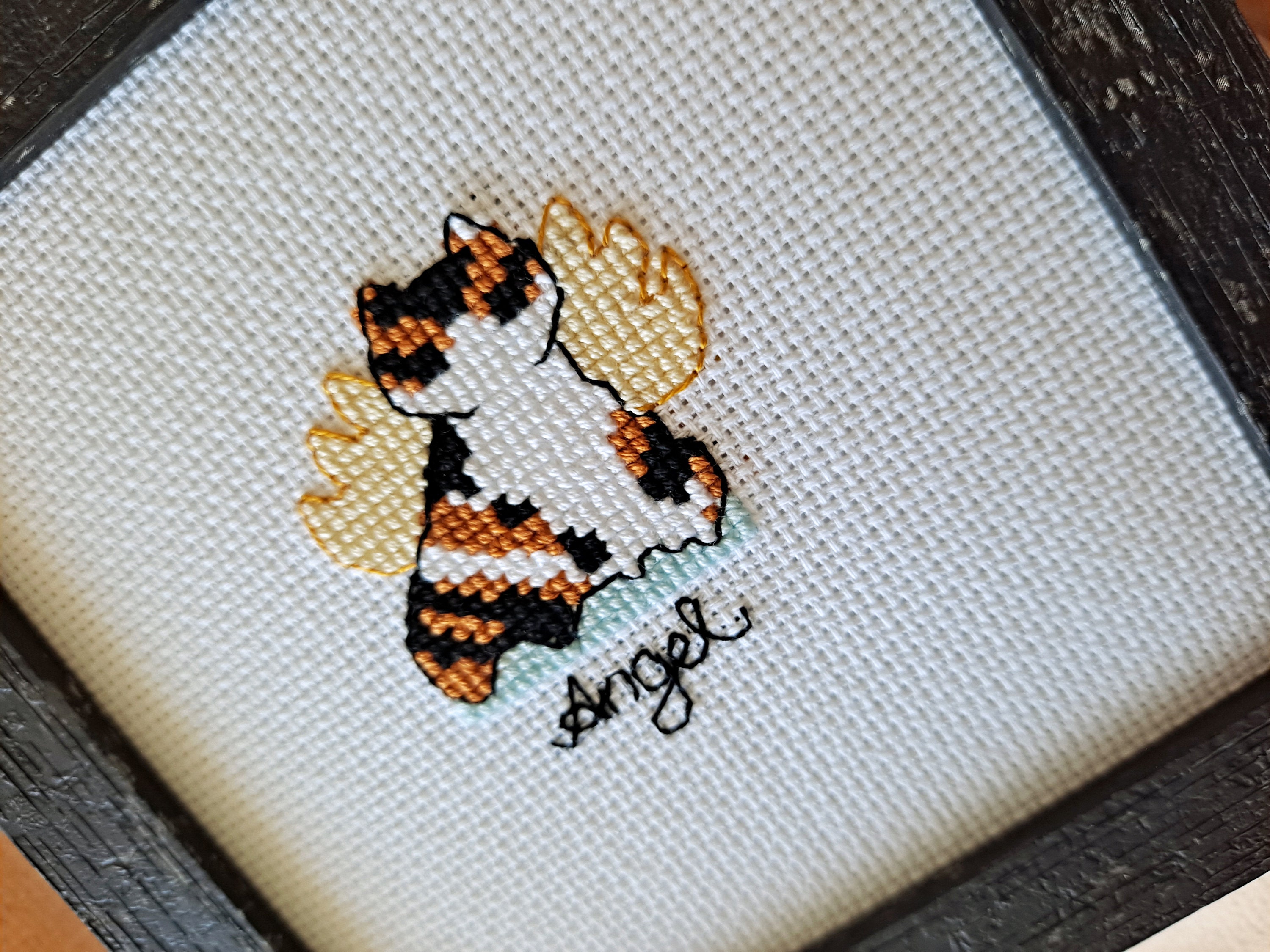 Calico Angel - Motivational Cats - Counted Cross Stitch PDF Pattern ...