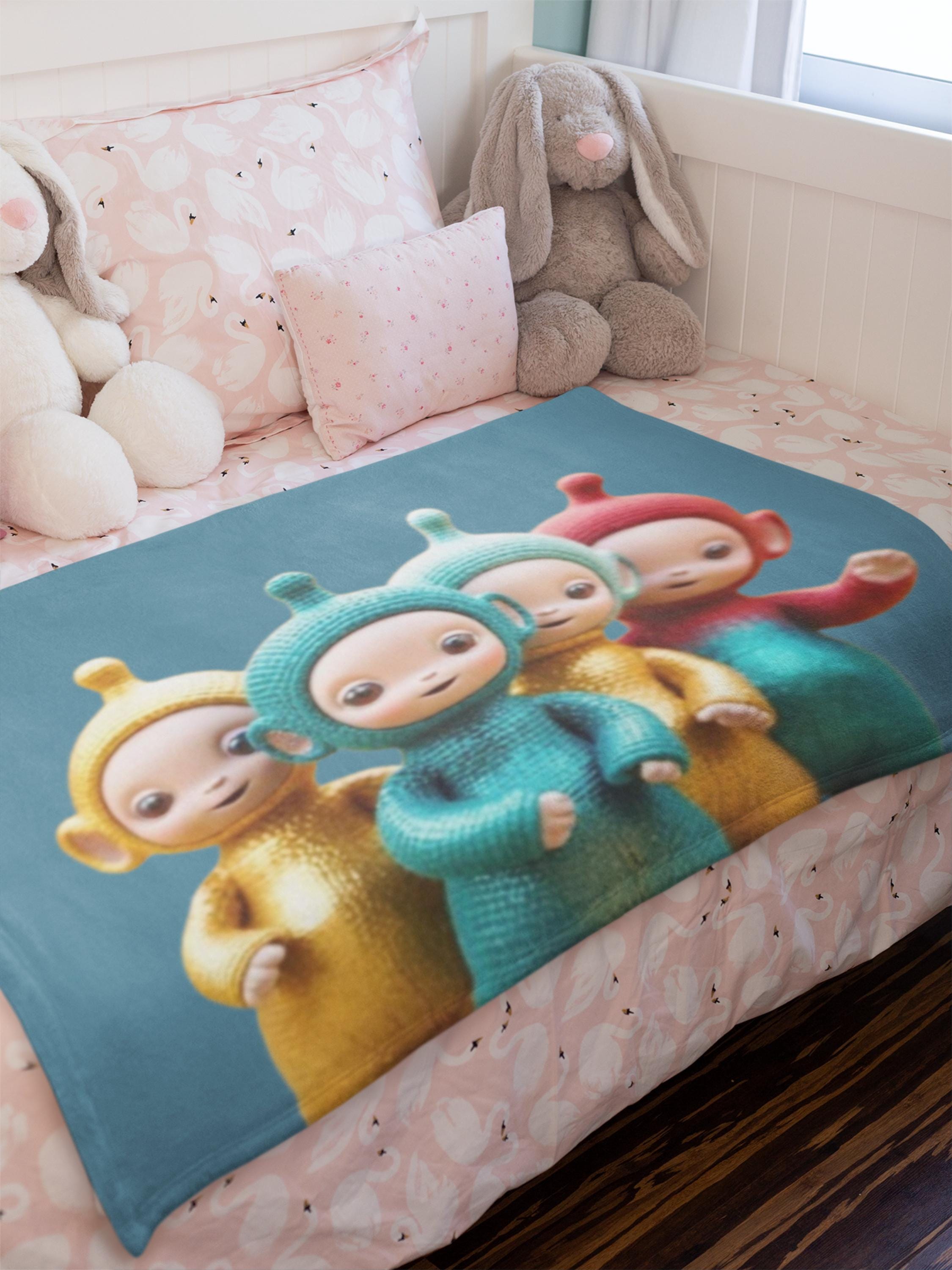 Unique 3D Crochet Teletubbies Kids Blanket With Digital Amigurumi ...