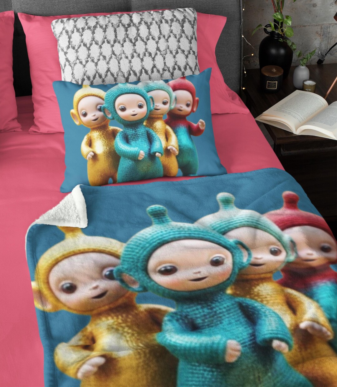 Unique 3D Crochet Teletubbies Kids Blanket With Digital Amigurumi ...