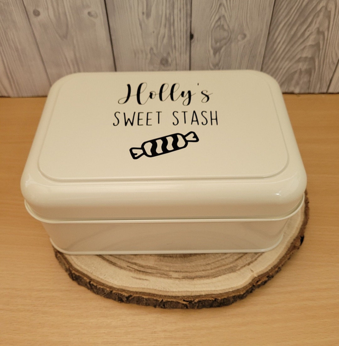 Personalised Sweet Tin | Sweet Stash With Easy Glide Lid - Etsy UK